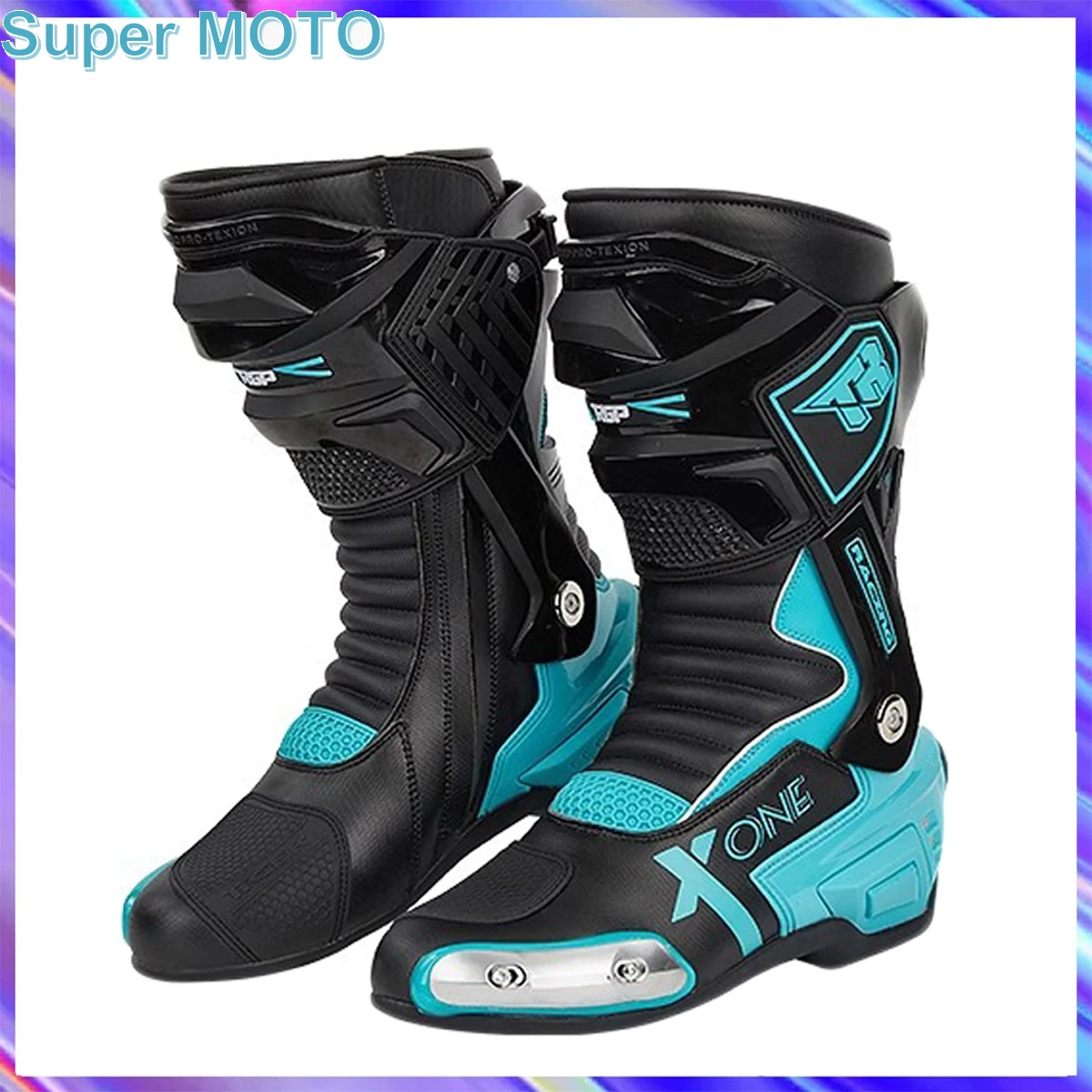 Tiger-Botas-de-Moto-x-one-para-hombre-zapatos-impermeables-de-cuero-de ...
