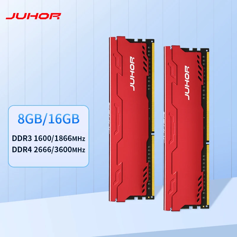 JUHOR-Ram DDR3 1600MHz 8GB 16GB DDR4 8GB 16GB 2666MHz 3000MHz 3200MHz ...