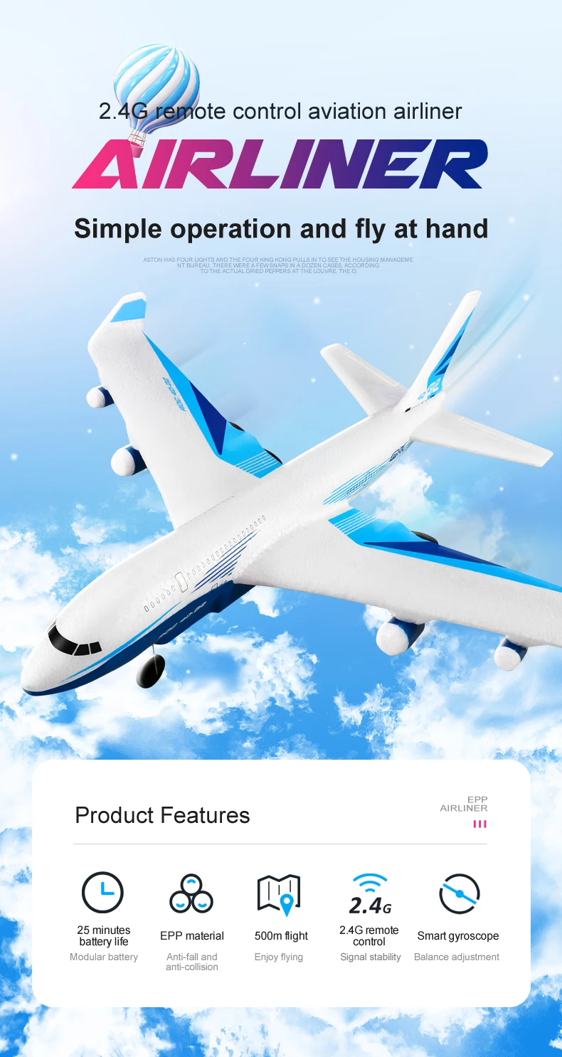 G2 RC airliner Glider - 2 Channel Remote Control Aircraft Hand Throwin ...