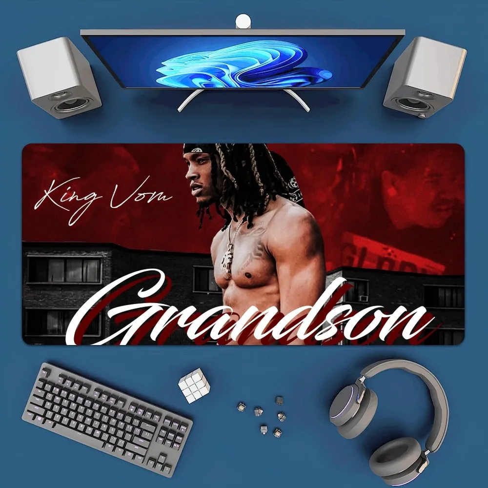 Rapper-K-King-Grandson-V-Von-Mousepad-Office-Large-Mouse-Mat-Keyboard ...