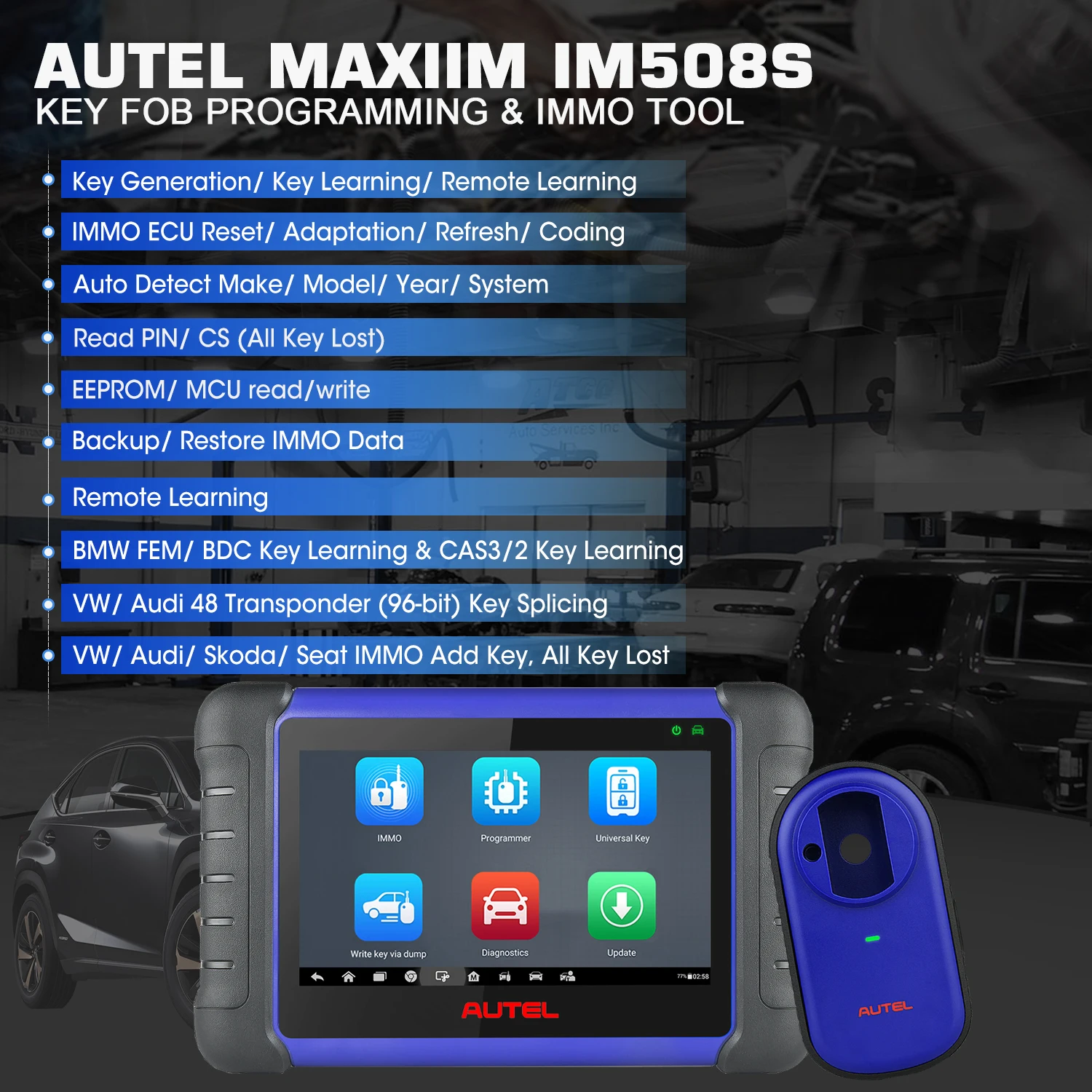 (ship from Czech Republic ）Autel MaxiIM IM508S Key programmer 2 years free update