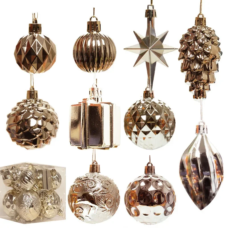 12pcs-Box-Christmas-Tree-Decoration-Hanging-Irregular-Ball-Pendant-Home ...