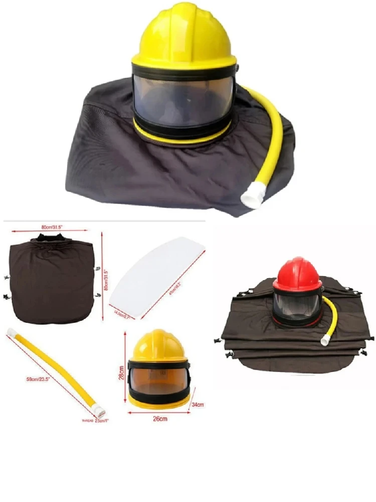 ABS-Protective-Sand-Blasting-Helmet-Dust-Mask-Blasting-Hood-With ...