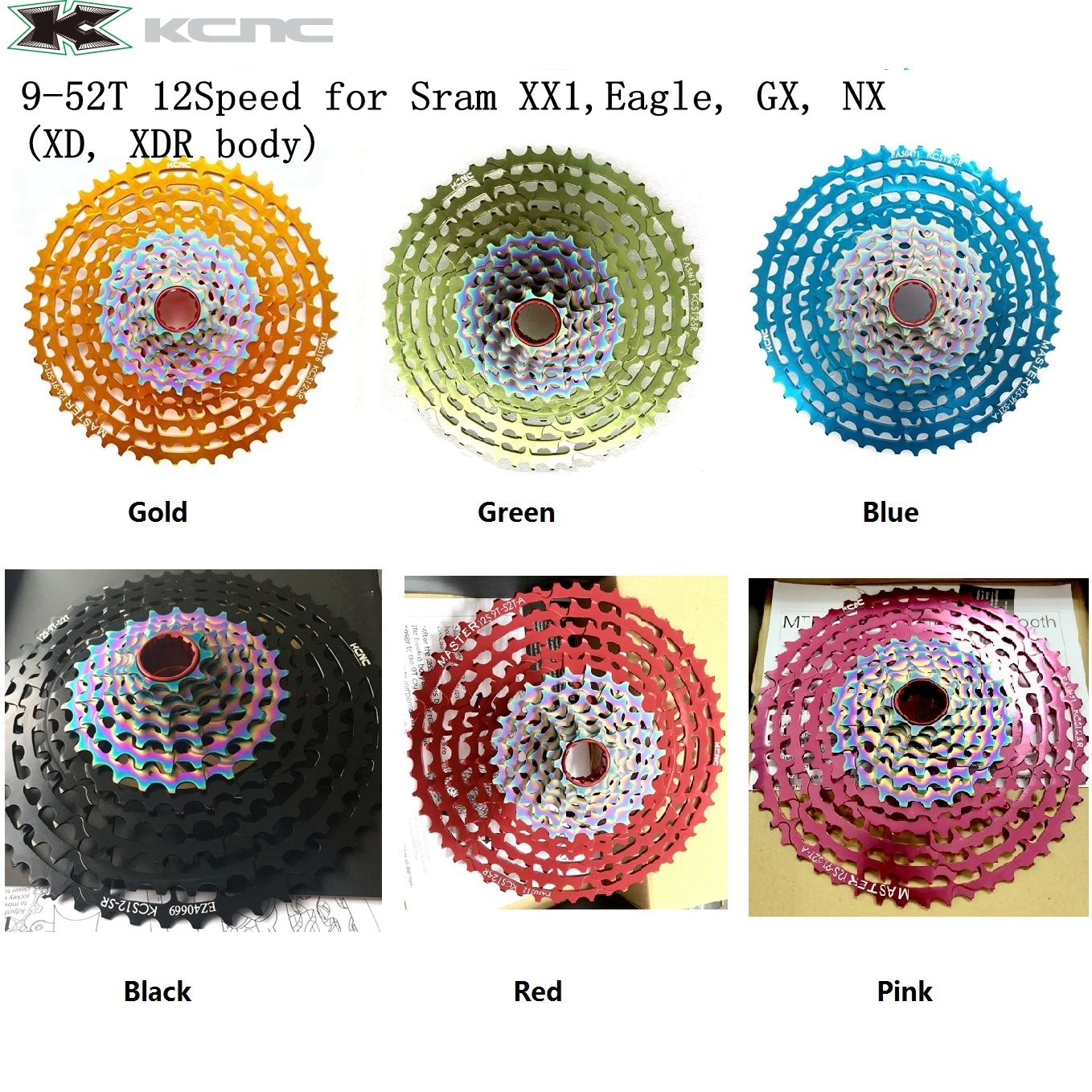Kcnc Xd Kcnc Cassette | Mtb 12s Cassette Kcnc | Cassette 9-52 12 Kcnc | 12s Gold Cassette ...