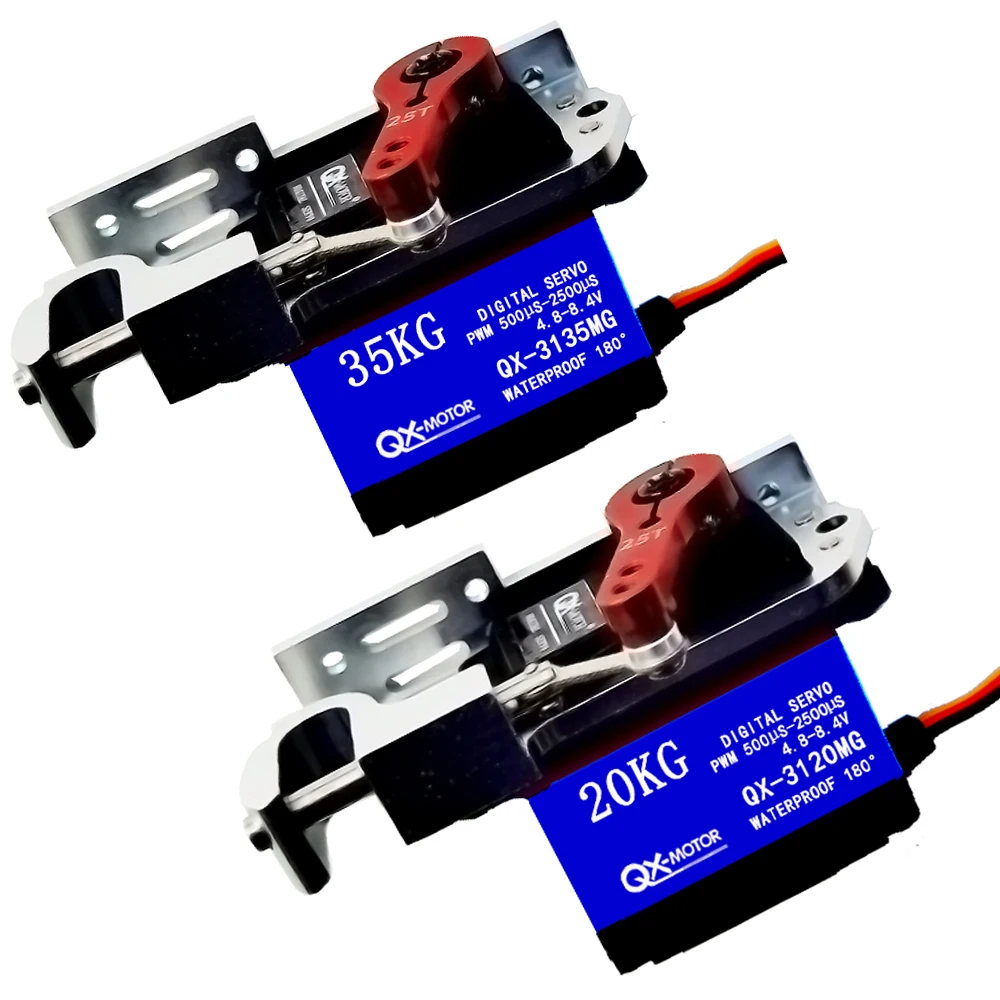 QX Waterproof Servo High Torque Mechanical Arm Device Servo 20kg 25KG ...