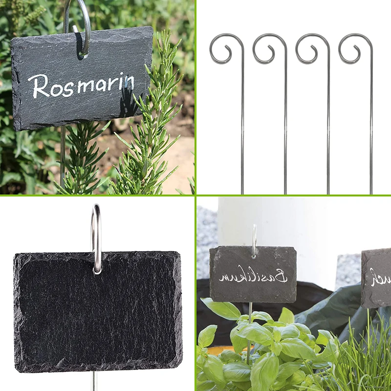 10pcs-Plant-Label-Hooks-Flower-Garden-Insert-Ground-Metal-Hooks-Rock ...