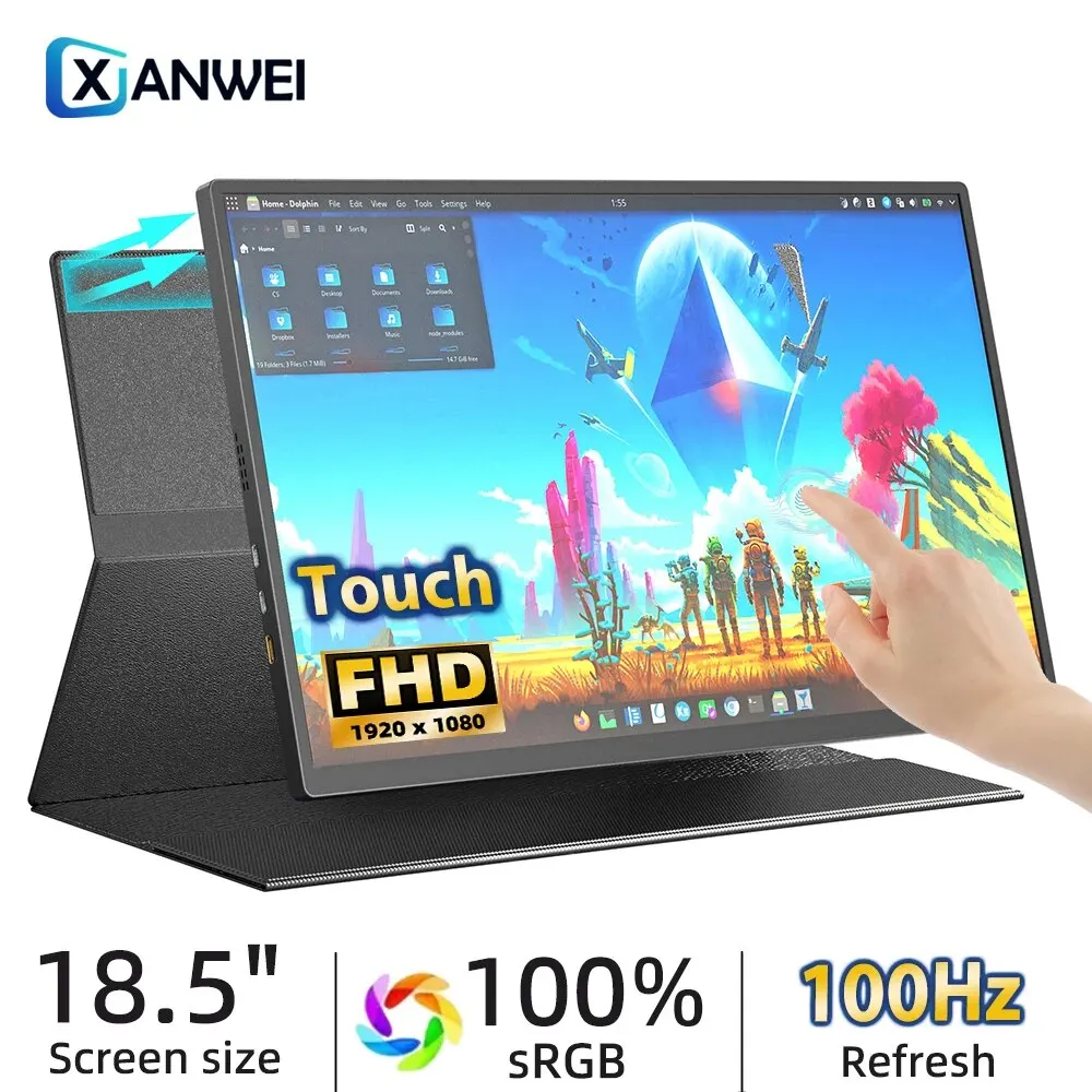 XIANWEI-18-5-Touch-Screen-100Hz-Portable-Monitor-100-SRGB-FHD-External ...