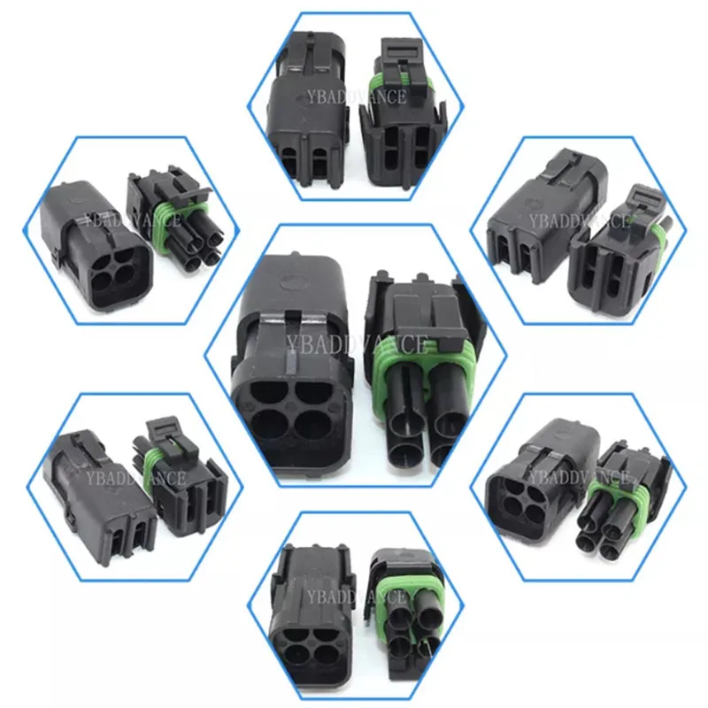 12015798 12015024 Delphi Weather Pack Series Square Sealed 4 Pin macho ...