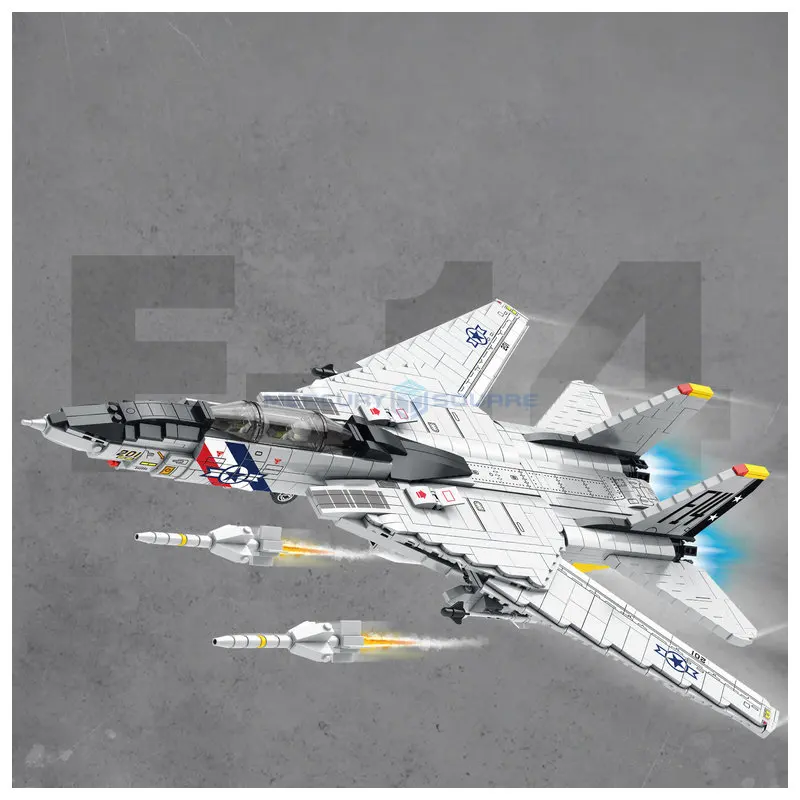 F-14-Fighter-Jet-Modern-Military-Model-Awacs-Bricks-Army-Weapon-Plane ...