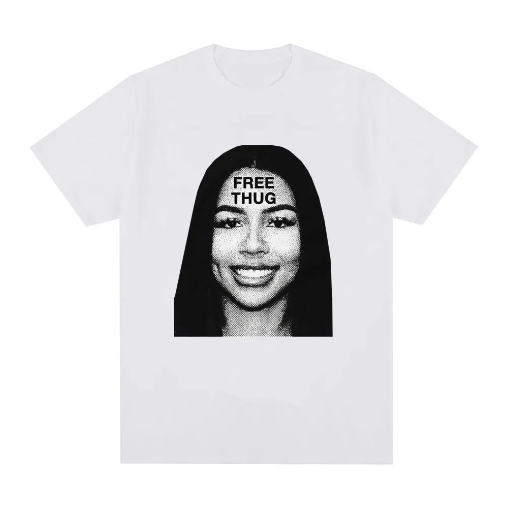 Camiseta-estampada-de-rapero-Free-Thug-Smile-para-hombre-camisetas-de ...