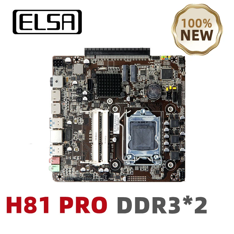 ELSA-H81-Mini-ITX-Motherboard-LGA-1150-Support-4th-Gen-CPU-Dual-Channel ...