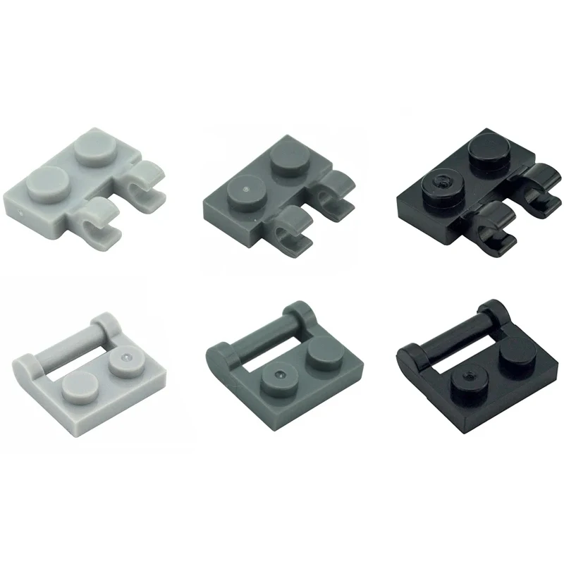 50Pcs-MOC-Bricks-Assemble-Particle-Accessories-Clips-Plate-1x2-with-Bar ...