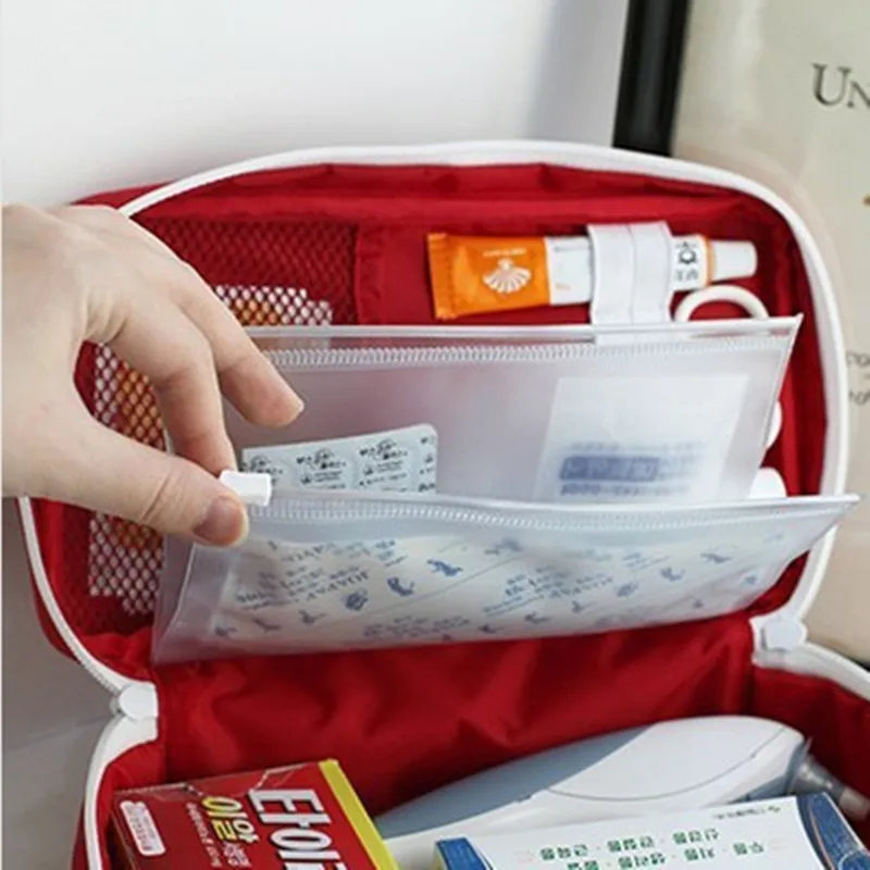 Medical Emergency Kits Pill Case First Aid Kit Organizer Household Large Capacity Portable ...