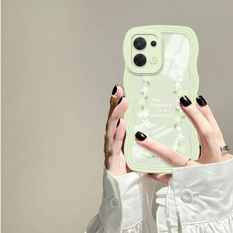 Funda de teléfono con flores transparentes para Samsung S23ULTRA, S22 ...