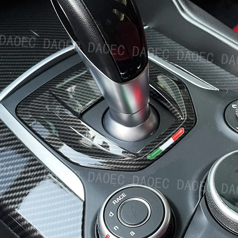 Car Gear Shift Kit Italian Flag Decoration 3D Stickers for Alfa Romeo ...
