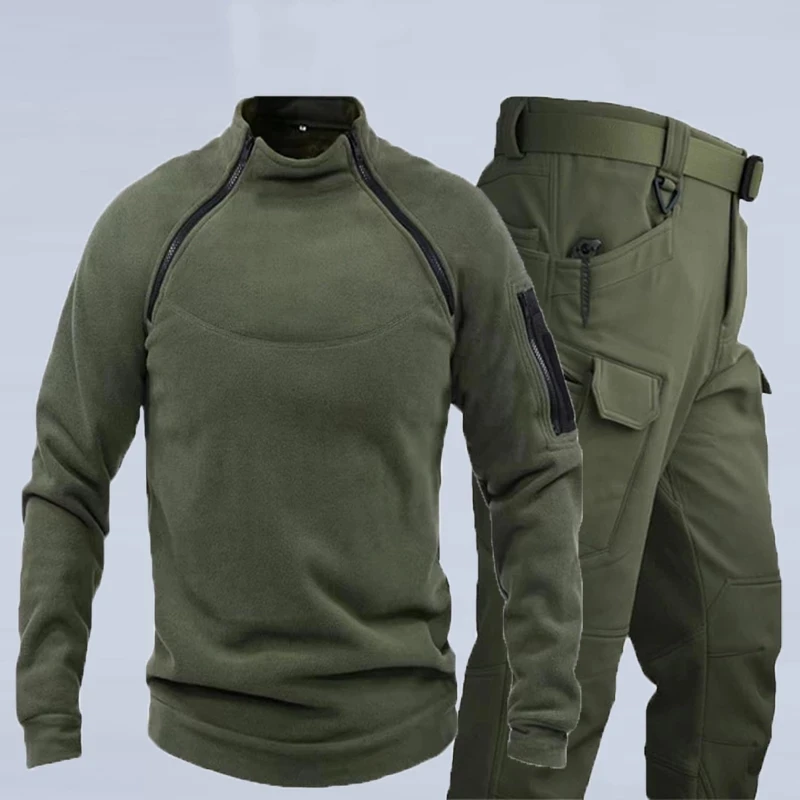 Men-s-Winter-SoftShell-Pants-Military-Tracksuit-Fleece-Jackets-Hiking ...