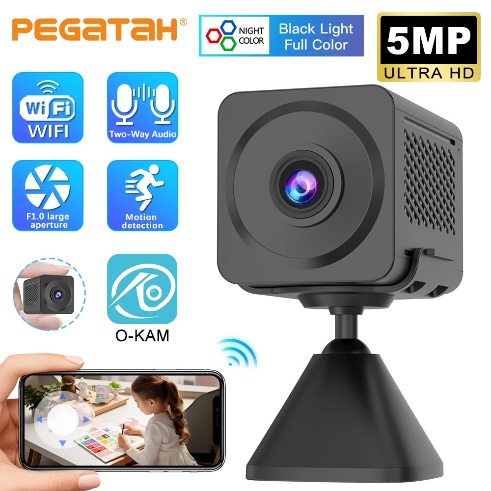 Built-In-Battery-Mini-Camera-5MP-Intelligent-Home-Security-Protection ...