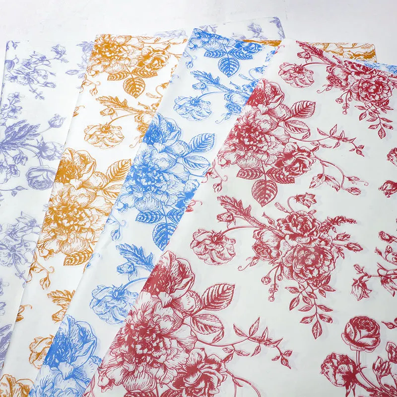 20sheet-50x70cm-Retro-patern-Paper-MG-Tissue-papers-flower-bouquet ...