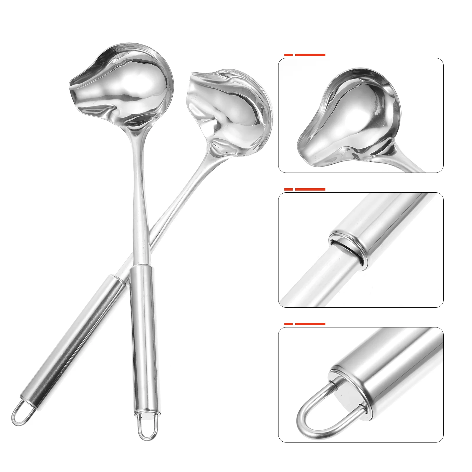 Ladle-Spoon-Gravy-Sauce-Soup-Boat-Stainlesssteeldrizzlespoutsaucer ...