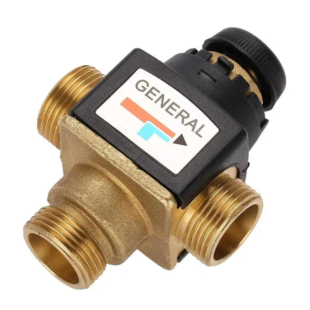3 Way Thermostatic Mixing Valve Male Thread Brass Mixing Valve for ...