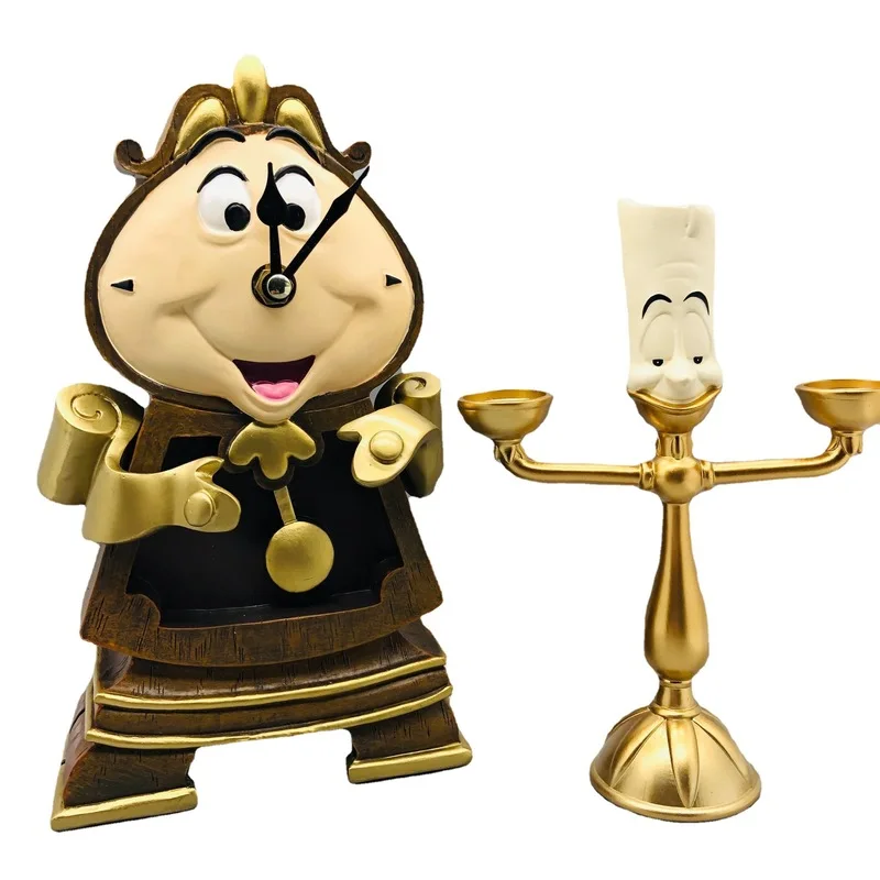 Disney beleza e a besta cogsworth senhor relógio anime ação estatueta ...