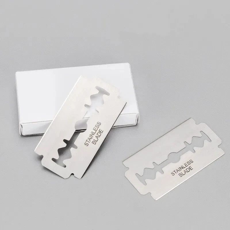Stainless-Steel-Straight-Double-sided-Shaving-Blade-Shaving-Razor ...
