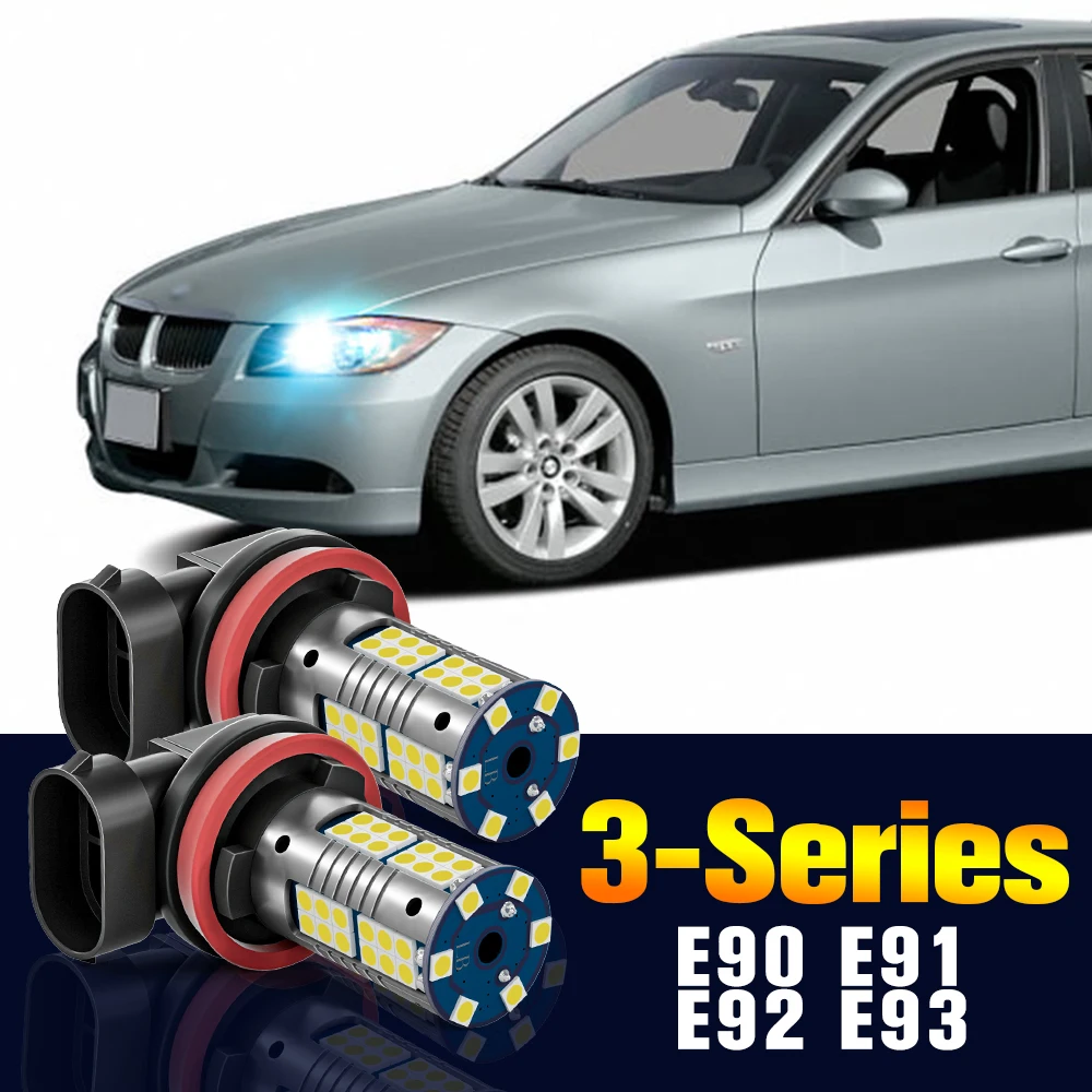 2x LED DRL 전구 램프 BMW 3 시리즈 E90 E91 E92 E93 2005 2013 2007 2008 2009 2010 2011 2012 액세서리 ...