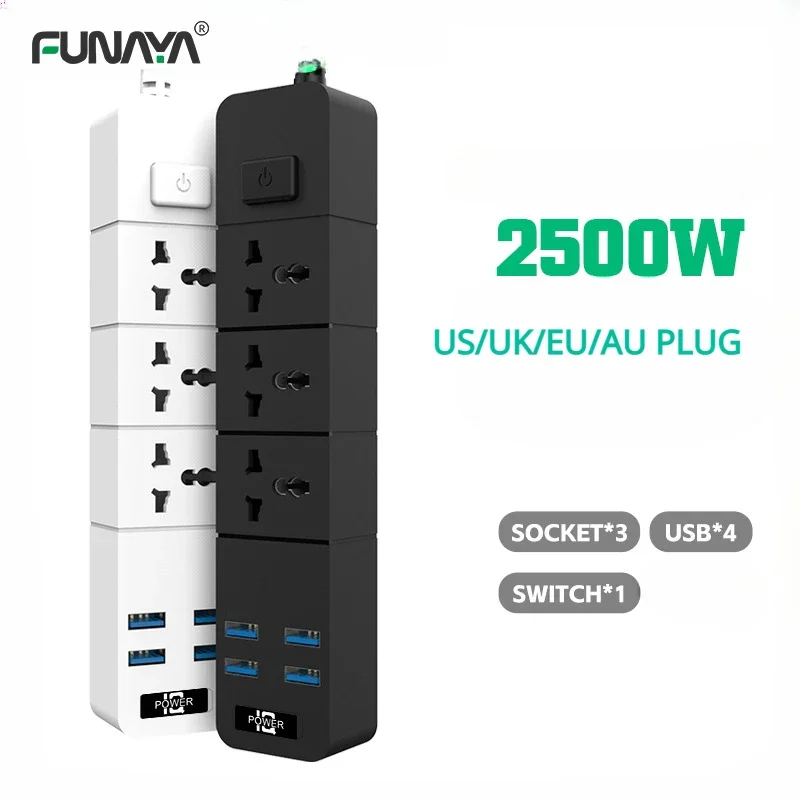 Power-Strip-Socket-Universal-Multi-Plug-1-2-3-Outlest-110-250V-4-USB-5V ...