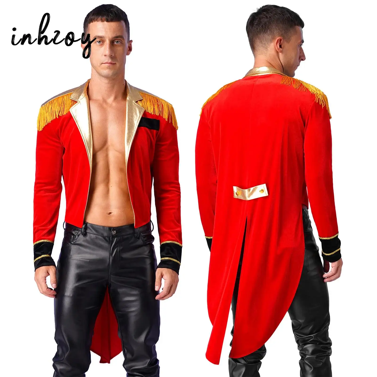 Mens-Circus-Ringmaster-Showman-Jacket-Lion-Tamer-Costume-Halloween ...