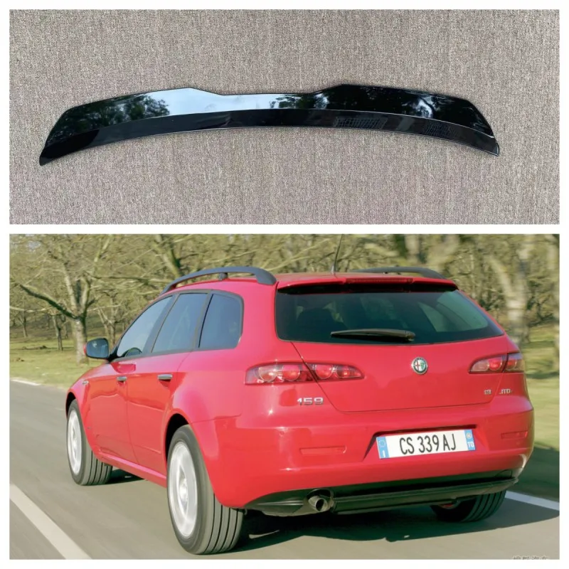 Mini Spoiler For Alfa Romeo 159 Sportwagon 2005-2011 Glossy Black ...