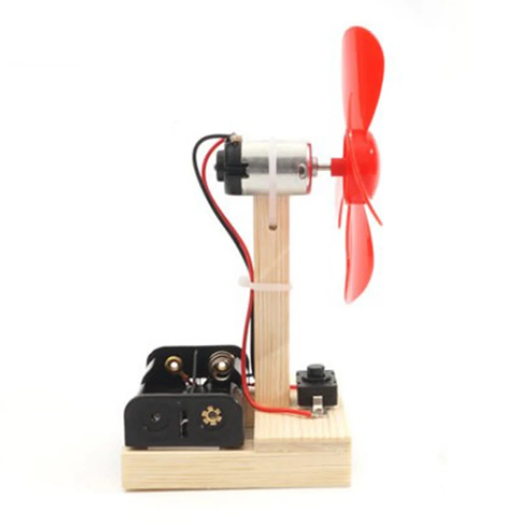 DC-Motor-Kit-DIY-Mini-Electric-Motor-Shaft-Blades-Propeller-Science ...