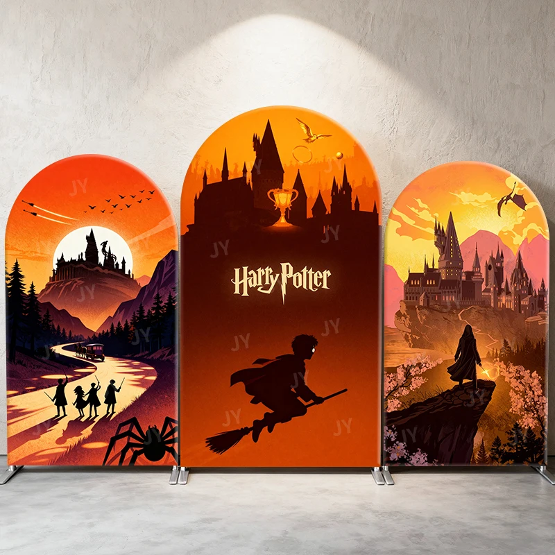 Harry Potter Hogwarts Castle Triwizard Cup Quidditch Broom Vibrant Arch ...