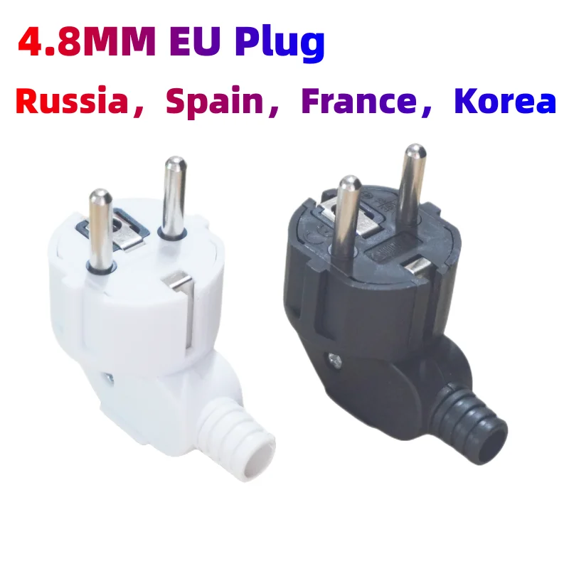 EU Plug Adapter 16A Male Replacement Outlets Rewireable Schuko Electeic ...