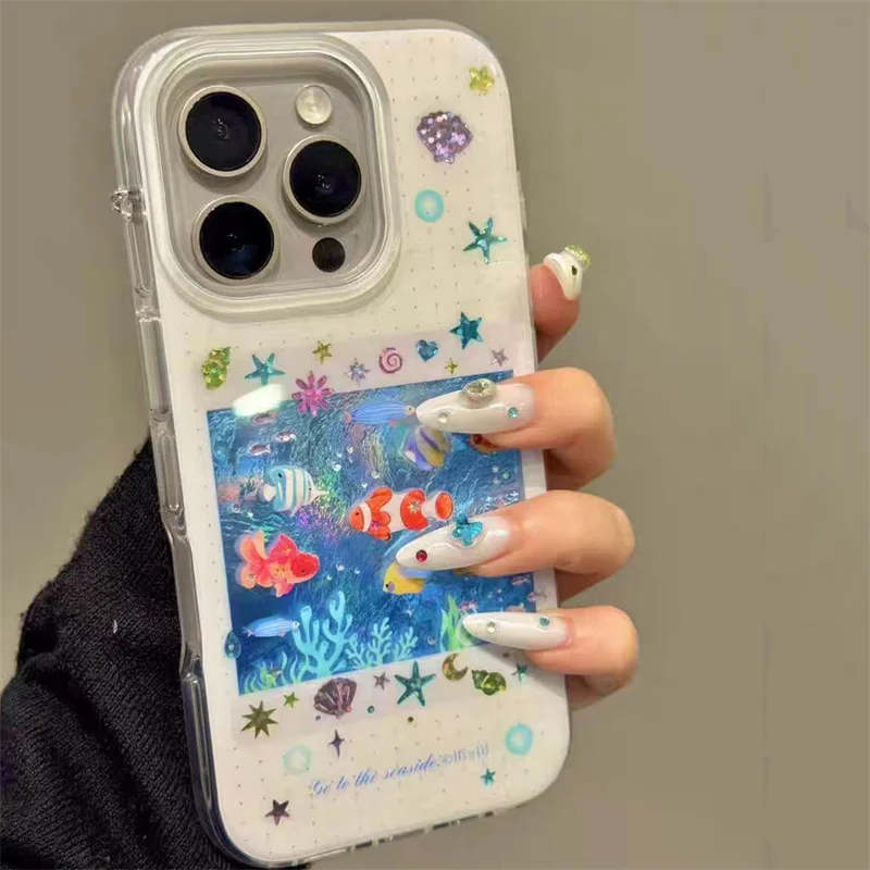 Perforated Vortex Pattern IND Underwater Colored Tropical Fish Phone ...