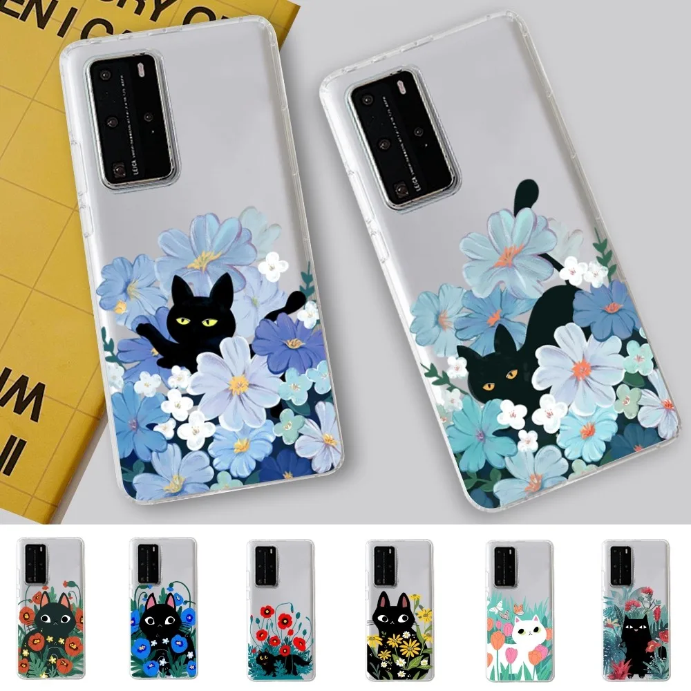 Fashion-Cute-flowers-Cat-Phone-Case-for-Samsung-A12-21-30-31-51-52-70 ...