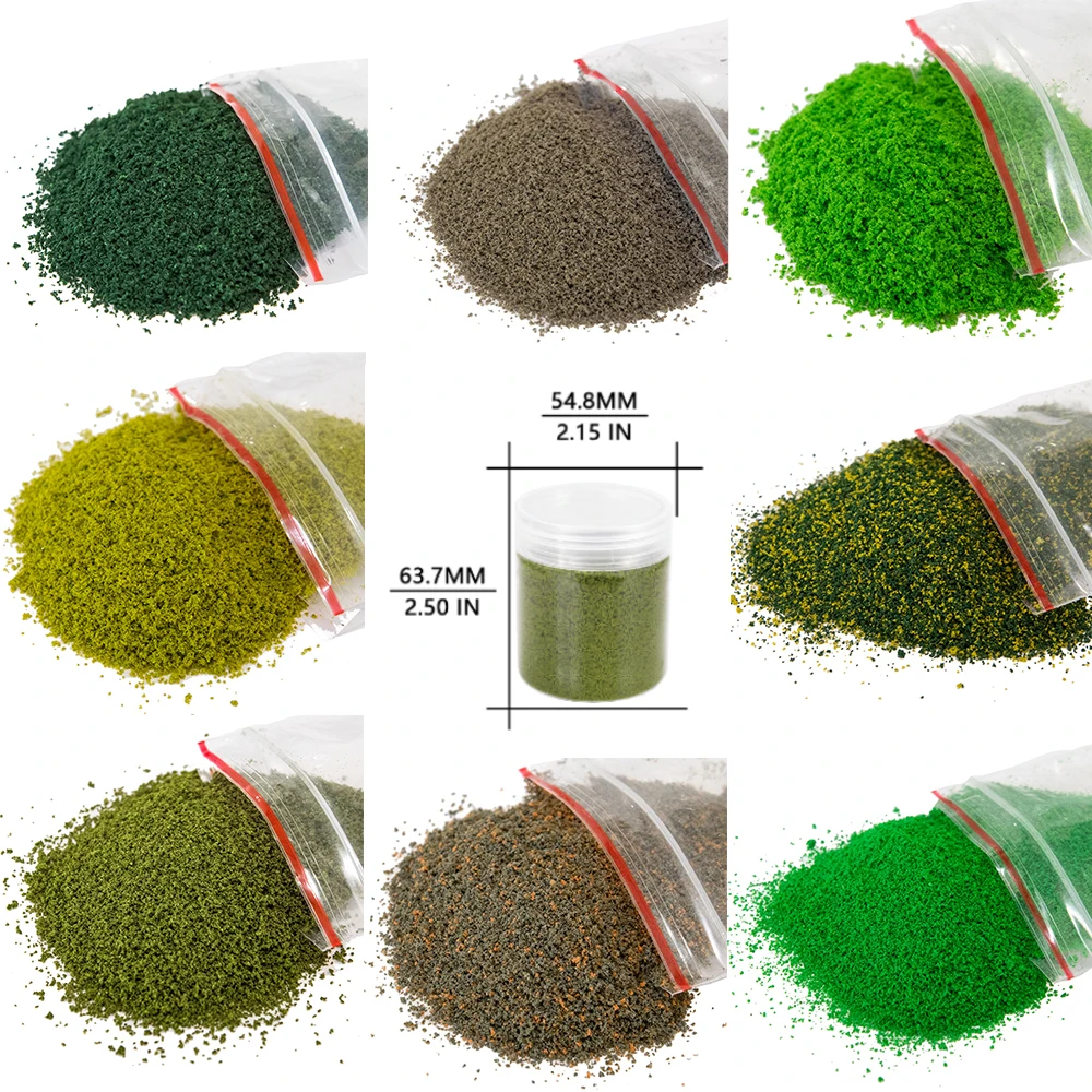 50ML-Bottle-Simulation-Sponge-Terrain-Grass-Powder-For-HO-Train-Railway ...
