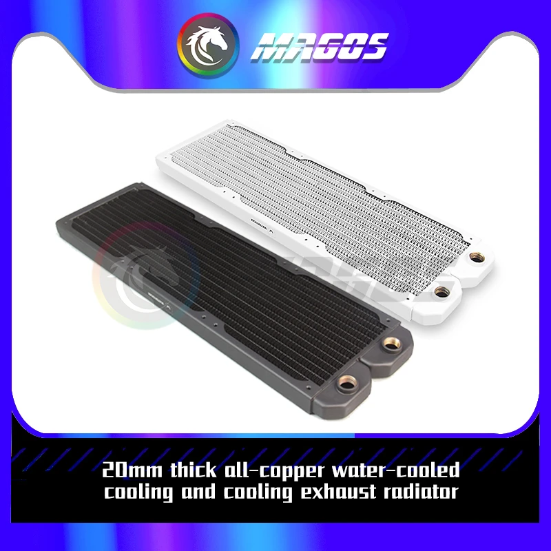 Pc Water Cooling 20mm Thin Copper Radiator G1/4" Copper Heatsink Cooler ...