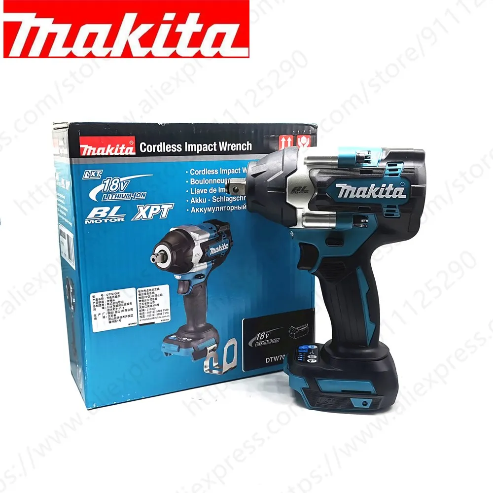 Makita-DTW700-Cordless-Impact-Wrench-18V-Brushless-Motor-700Nm-Variable ...