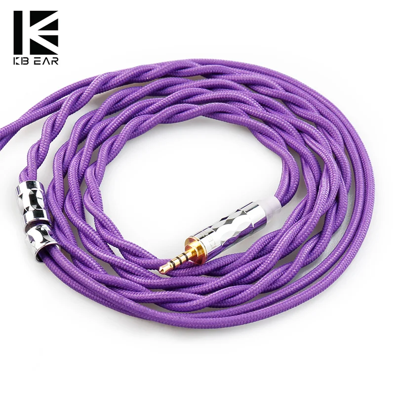 KBEAR ST5 Earphone Cables 4N Pure Silver+4N OFC Mixed Upgraded Cable ...