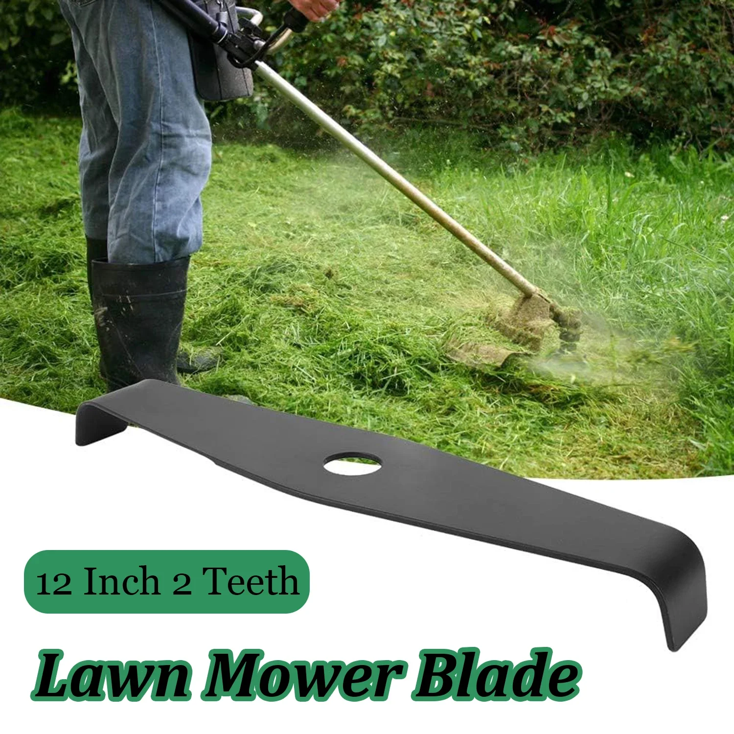 12-Inch-2-Teeth-Lawn-Mower-Blade-Manganese-Steel-Brush-Cutter-Trimmer ...