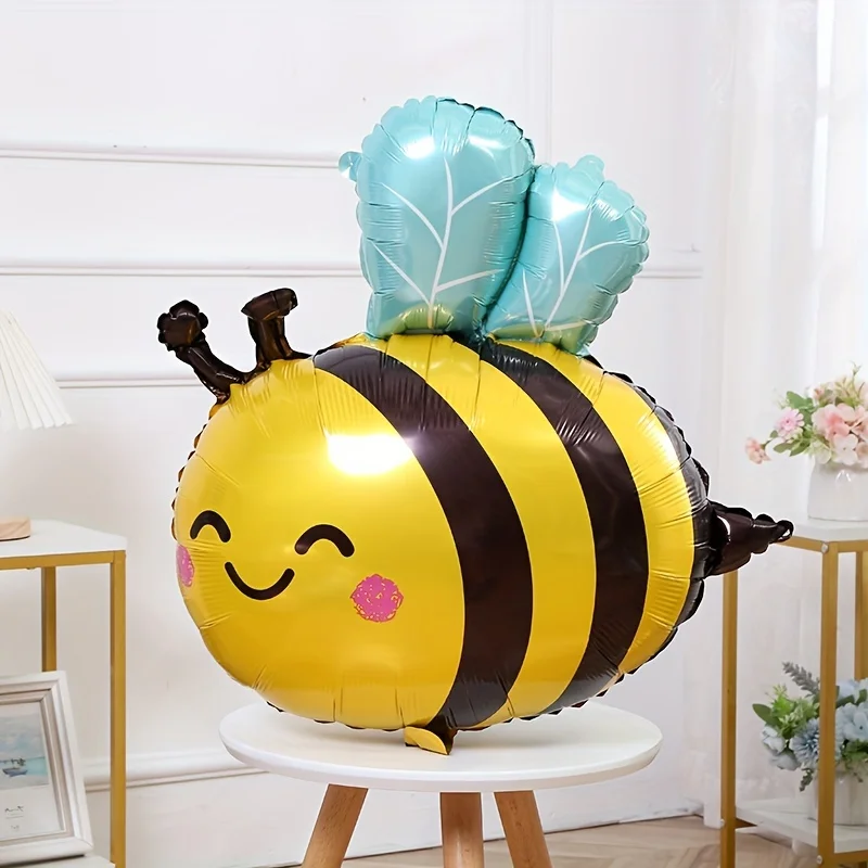 3Pcs-Cute-Bee-Foil-Balloons-Jungle-Animal-Theme-Insect-Helium-Balloon ...