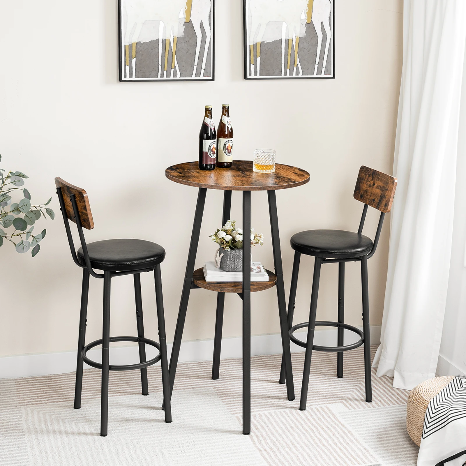 2-Tier Round Bar Table – About Cozy Living