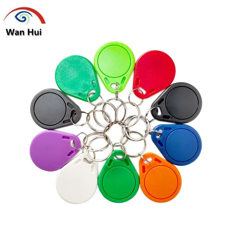 100Pcs-UID-S50-RFID-Keychain-Key-Tag-NFC-Card-13-56-MHz-Recordable-unit ...