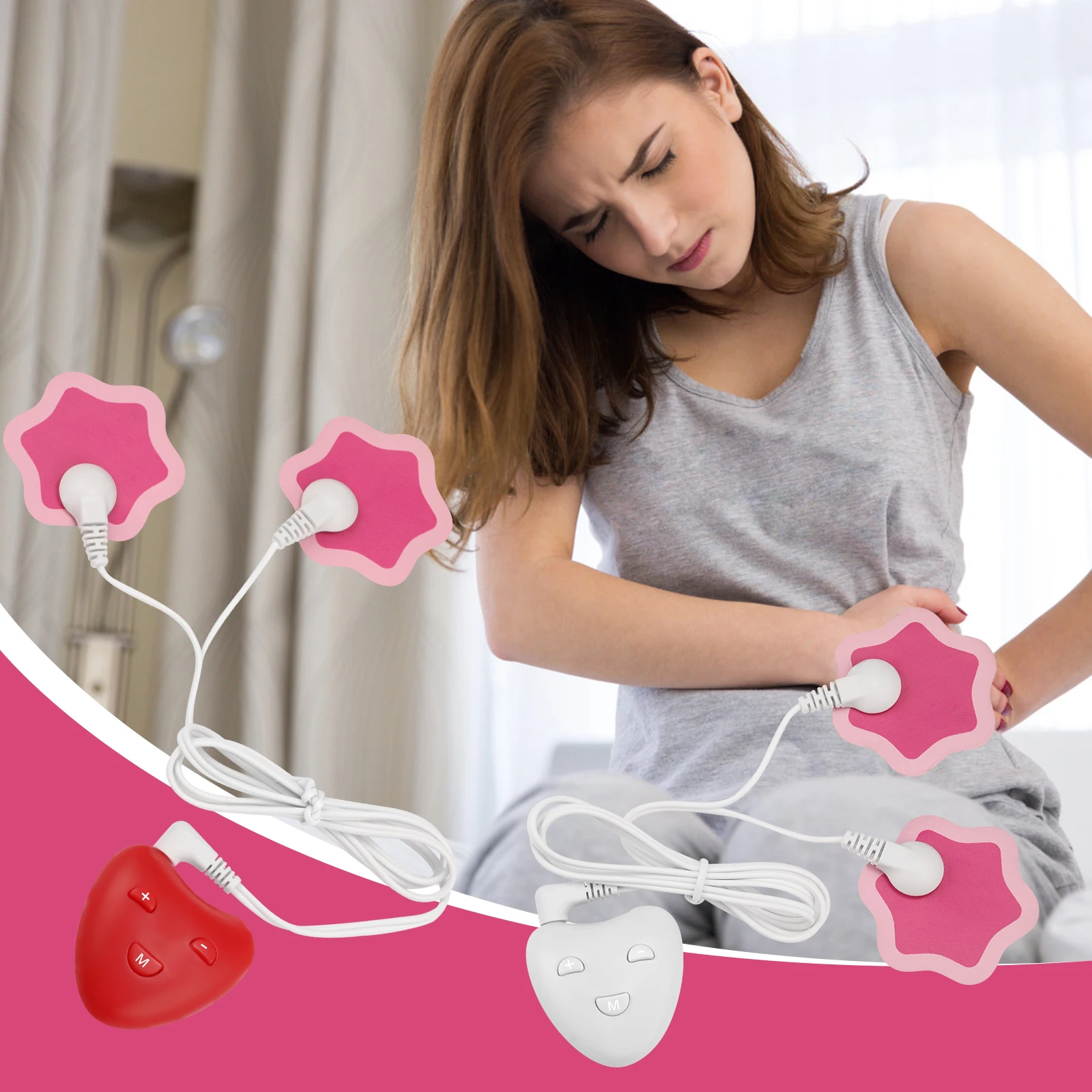 Heart-Dysmenorrhea-Period-Pain-Massager-Device-Tens-Ems-Menstrual-Pain ...