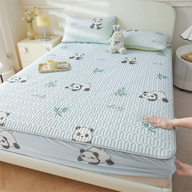 Summer-Latex-Folding-Bed-Mat-Kit-Cooling-Feel-Bed-Sheet-and-Pillowcase ...