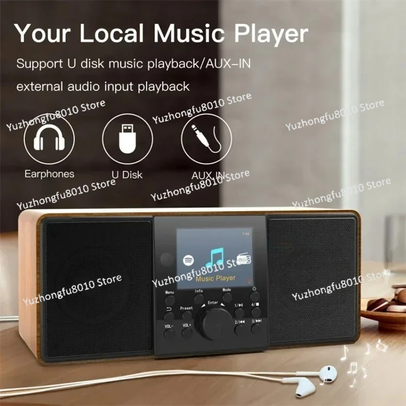 Stereo Wood Cabinet Digital Mondo Elite Classic Smart Internet Radio ...