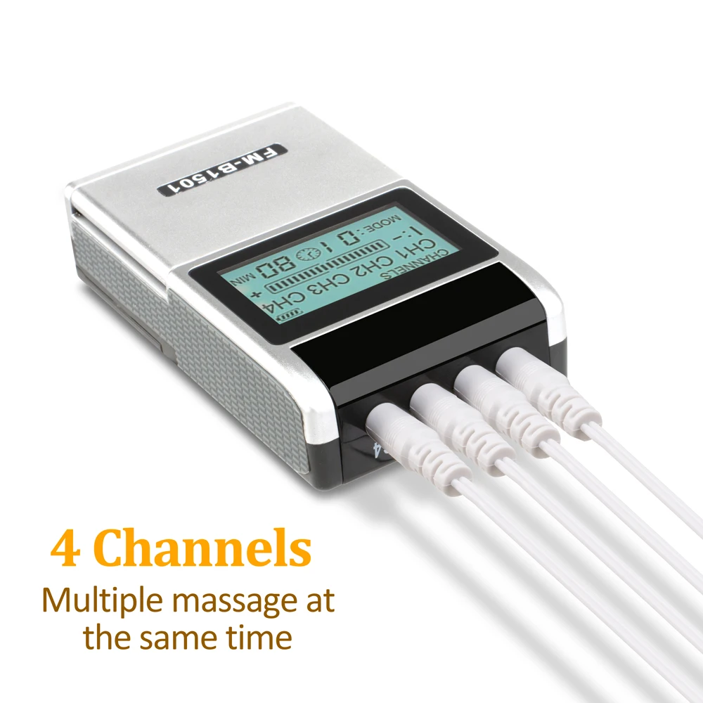 4-Channel-TENS-EMS-Unit-Muscle-Stimulator-Massager-15Mode-20-Intensity-Digital-Therapy-Slimming ...