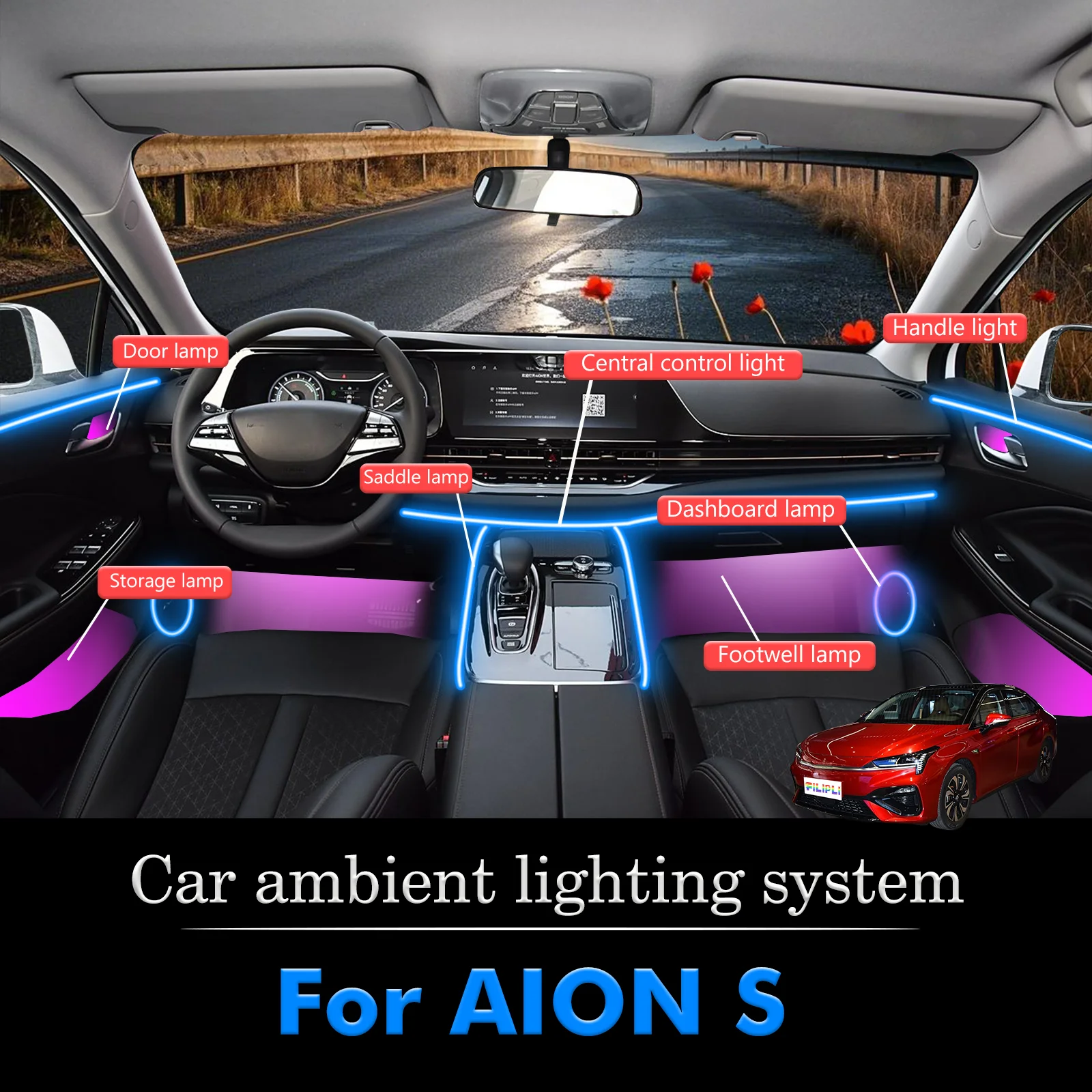 Best Inside Car At Night Lighting Solution for AION S Drivers: Real ...