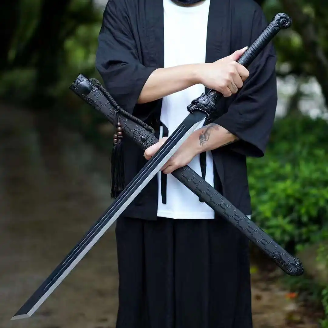 Chinese-Kungfu-Horizontal-Battle-Sword-Real-Handmade-Multi-Refined ...