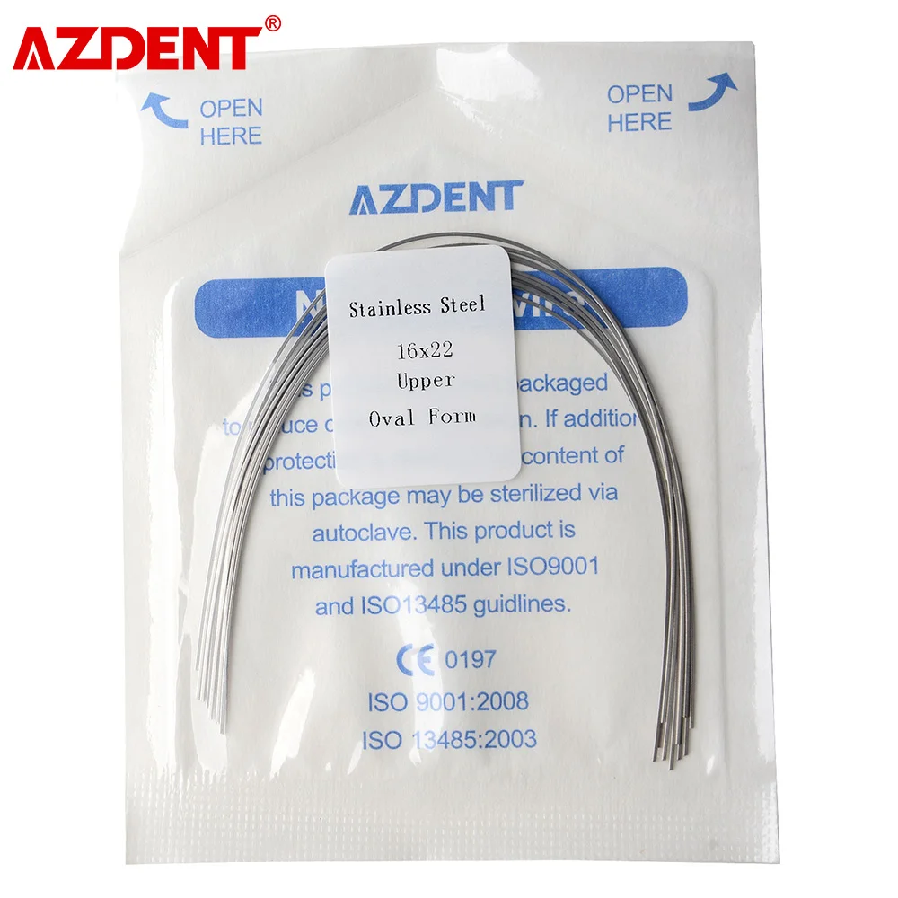 10pcs-Pack-AZDENT-Dental-Orthodontic-Arch-Wires-Stainless-Steel-Round ...